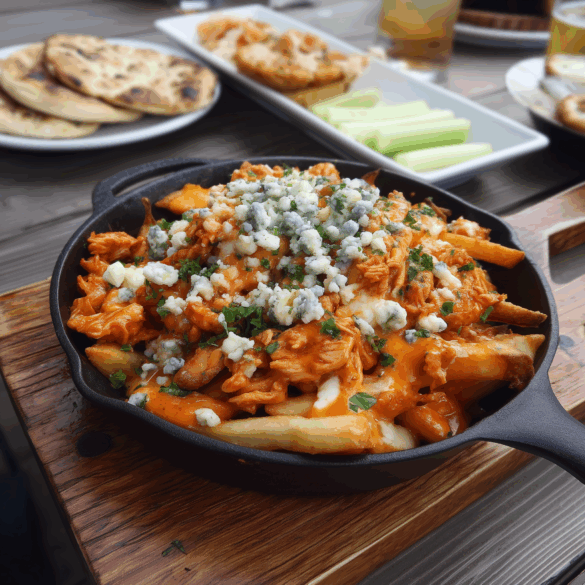 Buffalo Chicken Loaded Fries Recipe