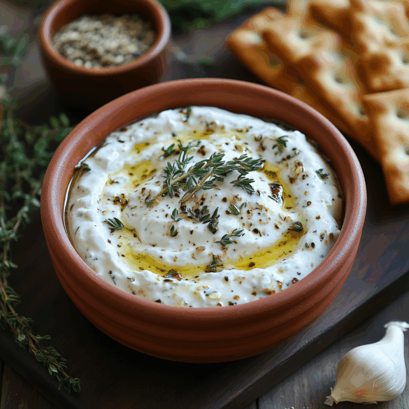 Creamy Garlic & Herb Yoghurt Dip Recipe