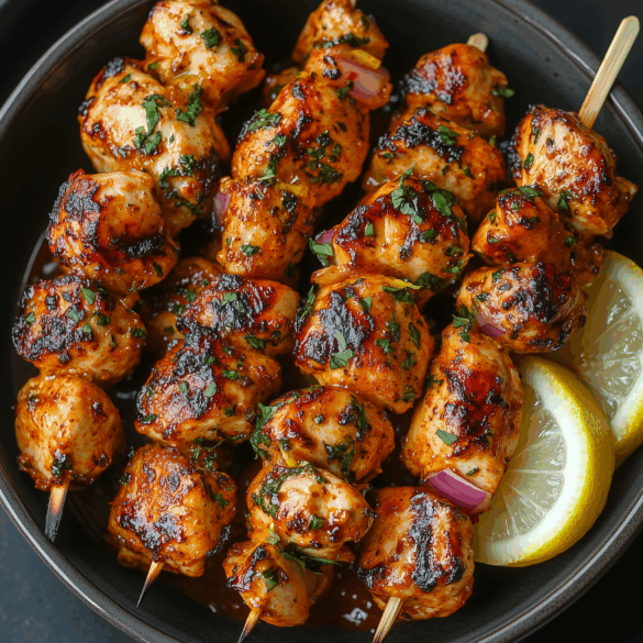 Spicy Peri-Peri Chicken Skewers With Lemon & Chilli Recipe