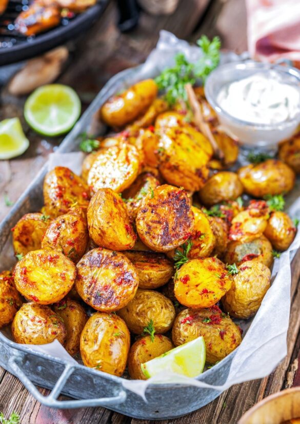 Spicy Chilli Roast Potatoes With Garlic And Smoked Paprika