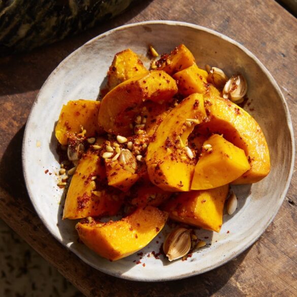 Pumpkin Mash With Roasted Garlic And Thyme Recipe