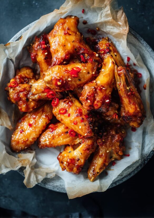 Spicy Honey BBQ Chicken Wings With Chilli Kick