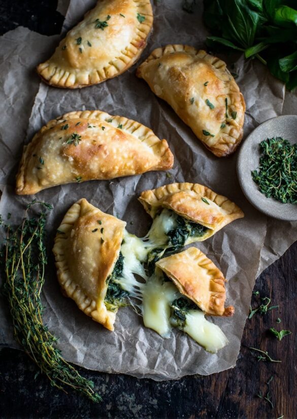 Easy Baked Tetilla Cheese And Spinach Empanadillas Recipe